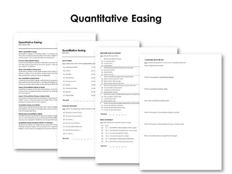 Quantitative Easing Teaching Resources