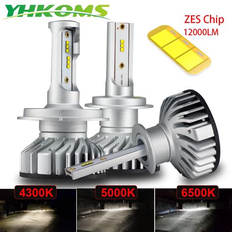 Yhkoms Pcs W Lm Canbus H H K K K Led Mini Car Headlight H H H H H