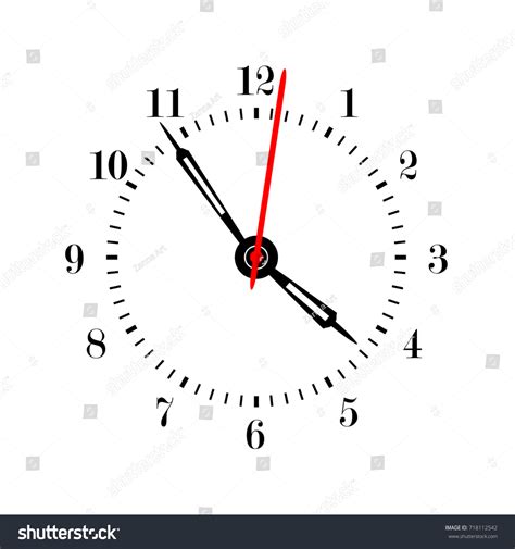 Clock Face Vector Illustration Stock Vector Royalty Free Shutterstock