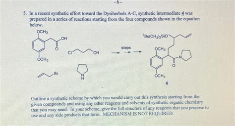 Answered 5 In A Recent Synthetic Effort Toward Bartleby
