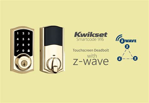 Kwikset 916 Manual Deadbolt With Z Wave Technology Smart Locker