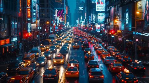 premium photo autonomous vehicles in a smart city realtime traffic