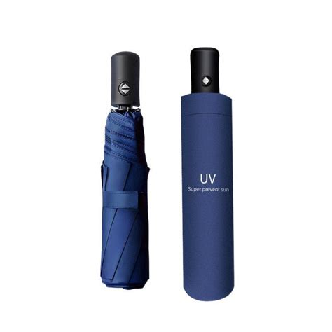 Uv Automatic Black Glue Rain Or Shine Sun Protection Folding Umbrella