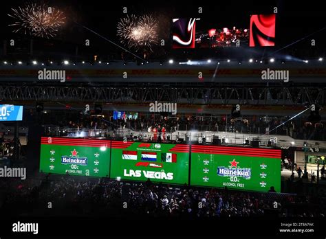 Las Vegas Usa November 2023 Podium Atmosphäre Formel 1