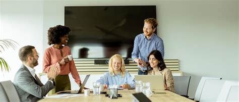 Premium Photo Collaborative Team Engaging In A Creative Brainstorming