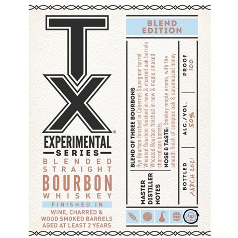 Buy Tx Experimental Series Blended Straight Bourbon® Online Bourbon