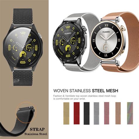 Correa Metálica De Acero Inoxidable Milanesa Para Huawei Watch GT4 GT 4