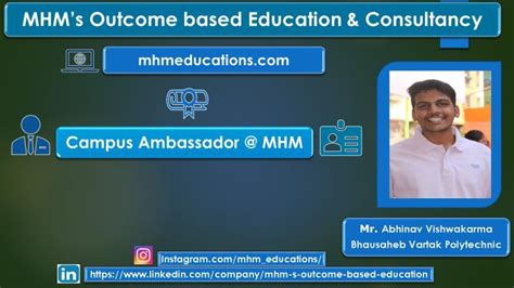 Abhinav Vishwakarma On Linkedin Its A Pleasure To Work As A Campus Ambassador With Mhms
