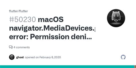 Macos Navigatormediadevicesgetusermedia Error Permission Denied By
