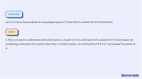Solved Let A ⊆ X Be A Closed Subset Of A Topological Space X Prove