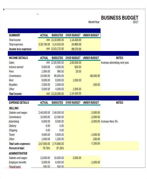 Excel Spreadsheet Template For Small Business Kaesg Blog