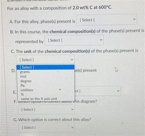 Solved The Questions Below Refer To The Fe Fe3c Phase