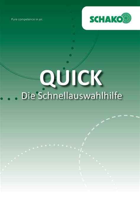 Quick Die Schnellauswahlhilfe Schako Deutschland
