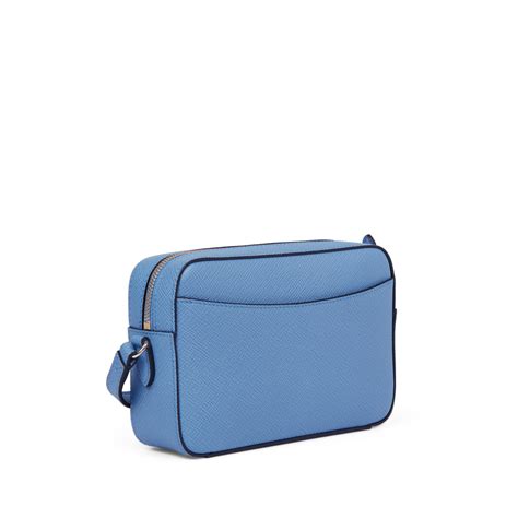 Small Camera Bag In Panama In Nile Blue Smythson