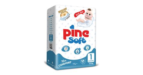 Pine Soft Diapers Size 1 54 Pads From 2 To 5 Kg Pine Jordan