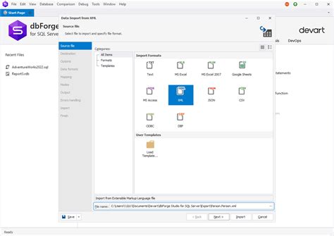 Importing Sql Server Data Through Command Line Using Dbforge Studio