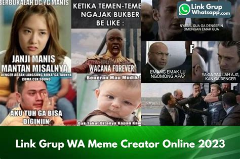Link Grup WA Meme Creator Online 2023 - LinkGrupWA
