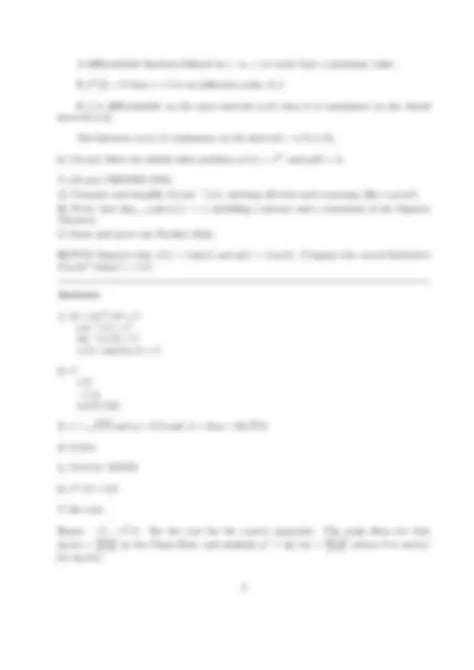 Solutions To Final Exam For Calculus I Mac 2311 Exams Calculus Docsity