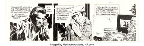 Al Williamson And Carlos Garzon Secret Agent Corrigan Daily Comic Lot