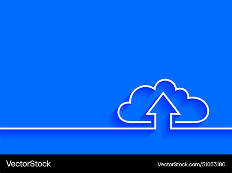 Line Style Cloud Computing Global Network Vector Image