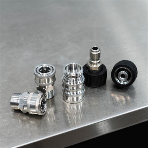 Active Premium Quick Connect Kit 6 Stainless Fittings For M22 Hose The Clean Garage