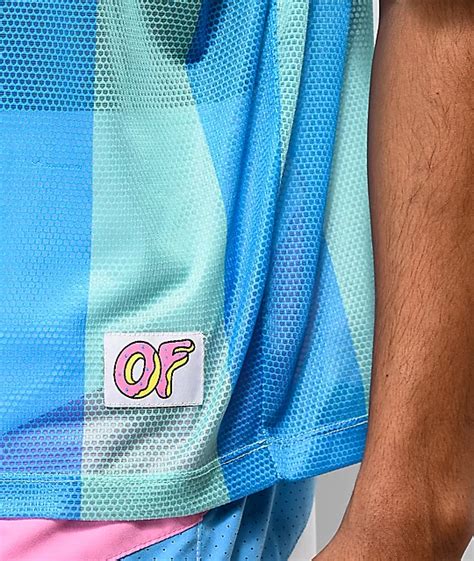 Odd Future Vertical Stripe Teal Soccer Jersey Zumiez
