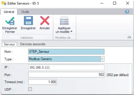 4 Le Modbus Generic TCP IP Tutoriel LINA Et La Communication 03 2022