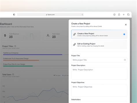 Project Management Dashboard Create Project By Muhammad Hamza Aamir