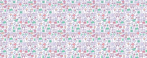 트렌디 한 선형 스타일의 마케팅을위한 디자인 템플릿 및 요소의 벡터 세트 마케팅과 관련된 선형 아이콘이있는 원활한 패턴 벡터 개념에 대한 스톡 벡터 아트 및 기타 이미지