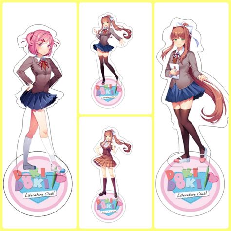 Doki Doki Literature Club Standee Model Natsuki Uri Saori Monica Study