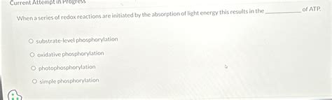 solved current attempt in progresswhen a series of redox