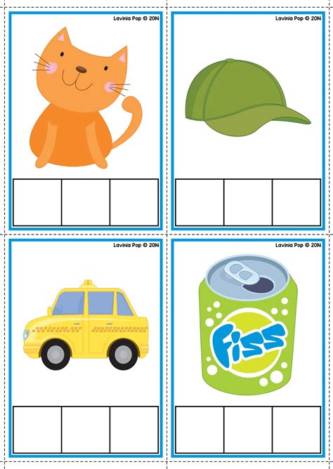 Cvc Phoneme Segmentation Cards
