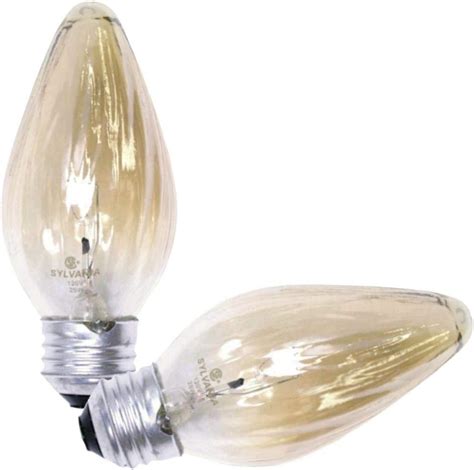 Sylvania 120v F15 Decor Flame Tip Light Bulb 25w 2850k Iridescent