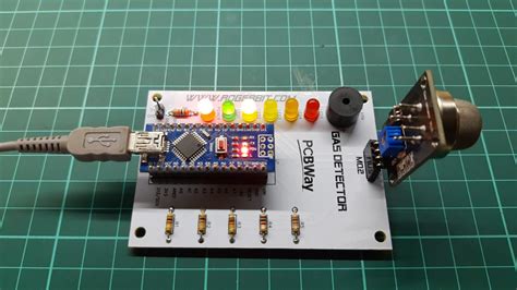 Sistema De Alarma Detector De Fuga De Gas Con Arduino Nano RogerBit