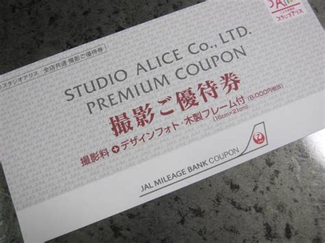 【新品】★スタジオアリス★撮影ご優待券 8000円相当 Jalの落札情報詳細 ヤフオク落札価格検索 オークフリー