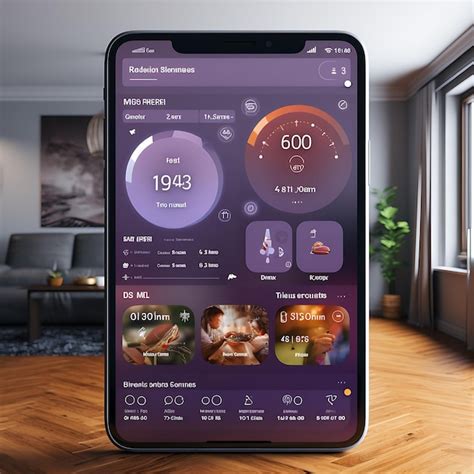 Premium AI Image Mobile App Layout Design Of Home Workout App Dynamic