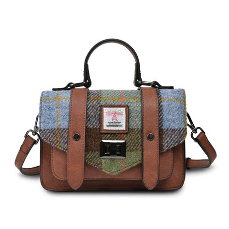 Islander Mini Satchel With Harris Tweed Harris Tweed Scotland