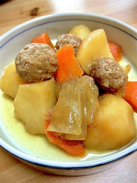 肉団子で肉じゃが By ぽろっとqちゃん 【クックパッド】 簡単おいしいみんなのレシピが395万品