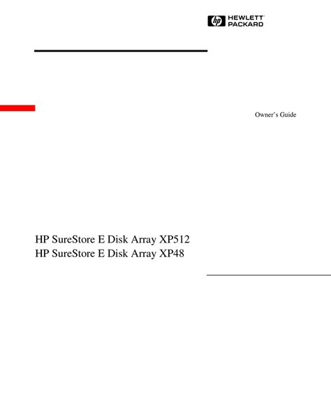 HP STORAGEWORKS XP48 DISK ARRAY OWNER S MANUAL Pdf Download ManualsLib