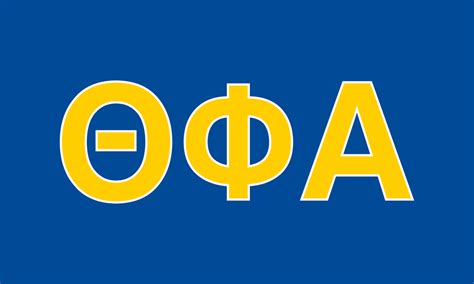 Theta Phi Alpha Sorority Greek Letters Flag Two Color Design Campus