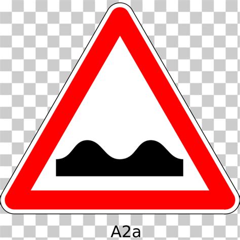 Free Svg Vector Graphics Of Bumpy Road Triangular Road Sign Nohatcc