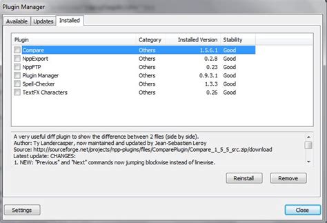 A Piece Of My Code Notepad Plugin Compare Para Sacar Diferencias Entre Archivos