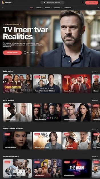 Interface Of Streaming Service Website Premium Ai Generated Image