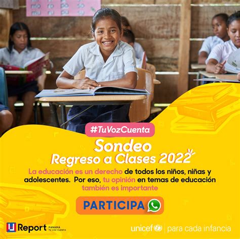 Unicef Panam On Twitter Ureportpanama Te Invita A Dar A Conocer Tu Opini N Sobre El Regreso