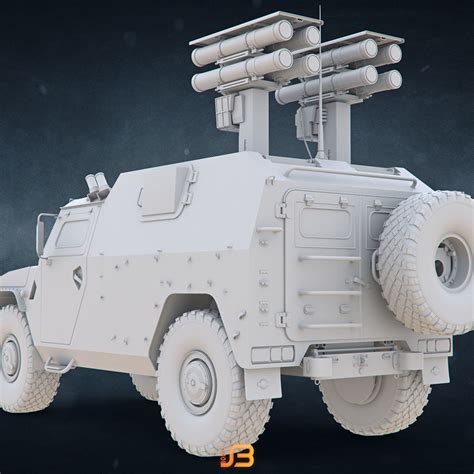Russian Army Modern Anti Tank Guided Missile System Kornet D 1 Cgtrader