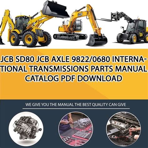 Jcb Sd80 Jcb Axle 98220680 International Transmissions Parts Manual