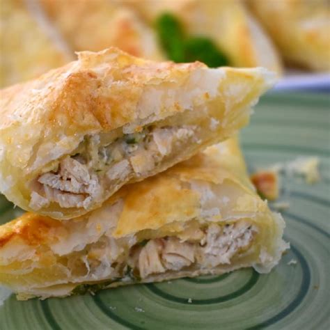 Creamy Chicken Puff Pastry Pockets Easy Recipe