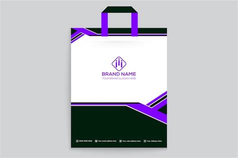 Premium Vector Simple Shopping Bag Template Design