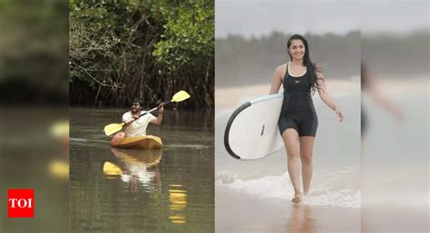 Exclusive Its Sea And Surf For Ganesh And Rukmini Vasanth In