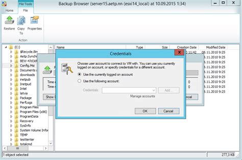 Veeam Restore Guest Files Windows